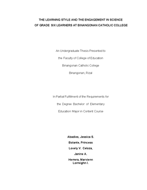 Science Investigatory Project - DEVELOPMENT AND EFFECTIVENESS OF ...