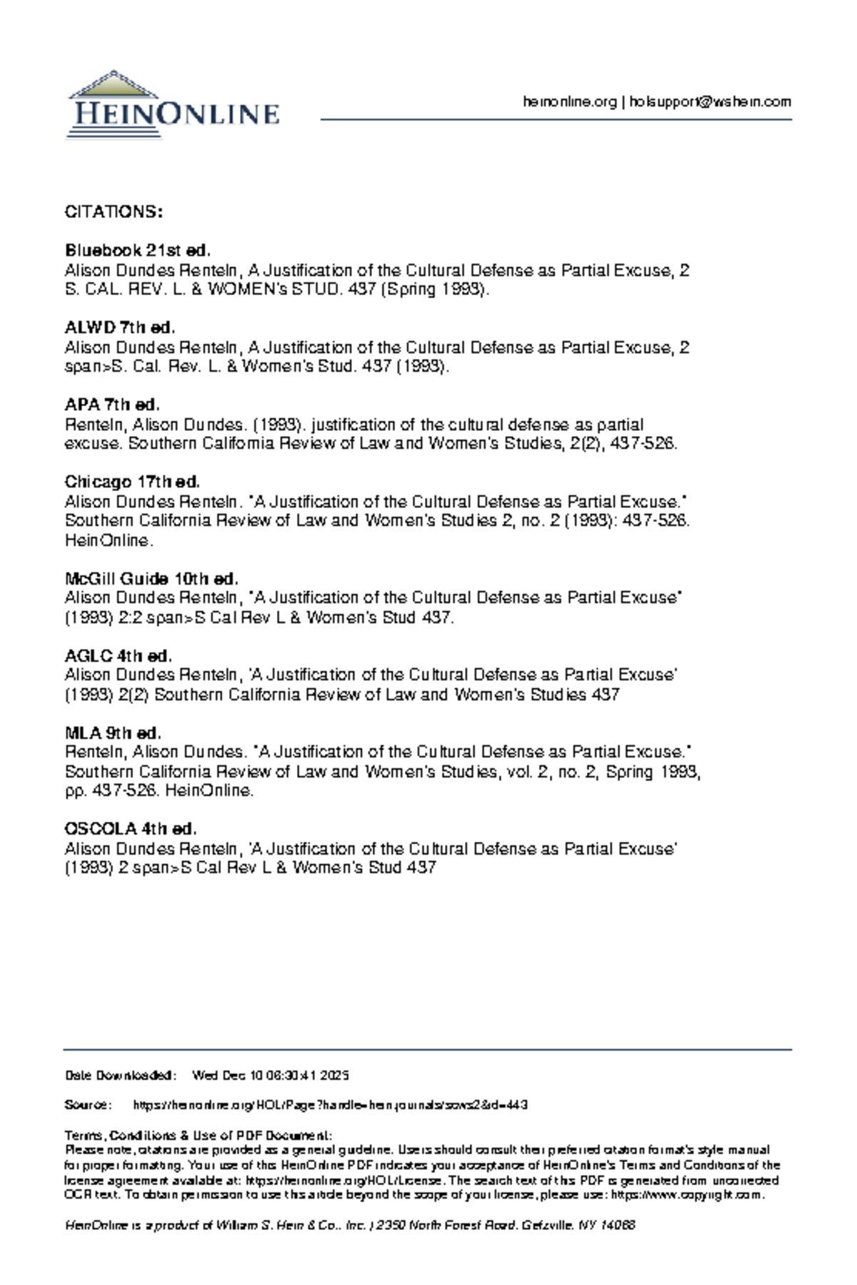 Cultural Defense as Partial Excuse: A Study of Legal Perspectives in ...