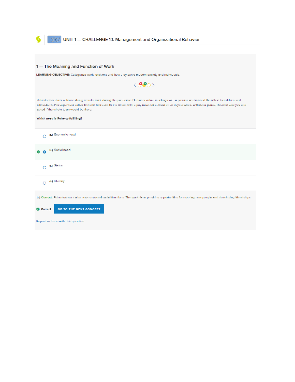 Organizational Behavior Unit 1.1: Understanding Work Functions and ...