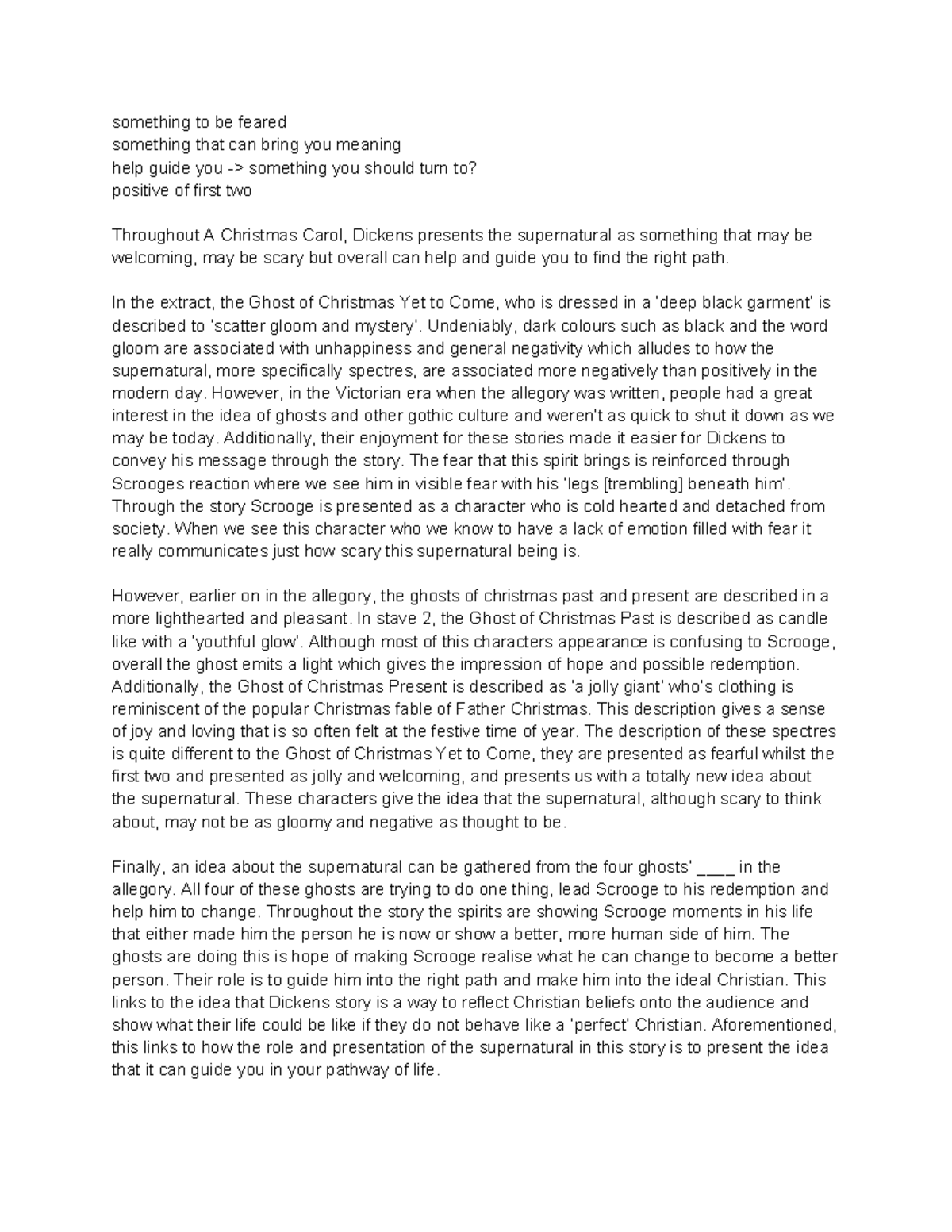Supernatural Elements in Dickens' A Christmas Carol: A Study Guide ...