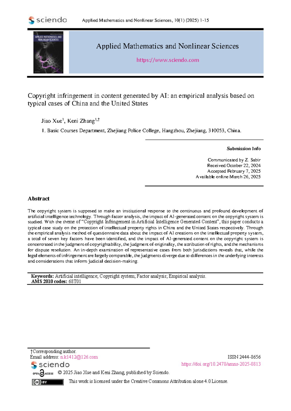 Copyright Infringement in AI-Generated Content: A Comparative Study ...