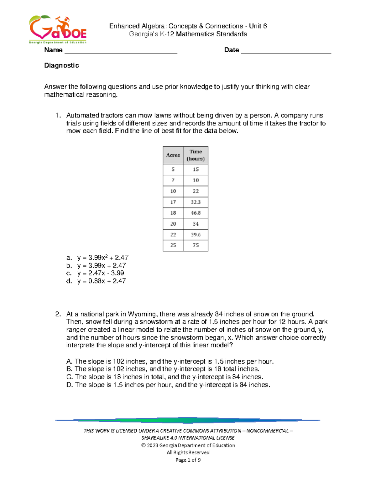 Equal pay equla work - juuhu - Georgia’s K-12 Mathematics Standards ...