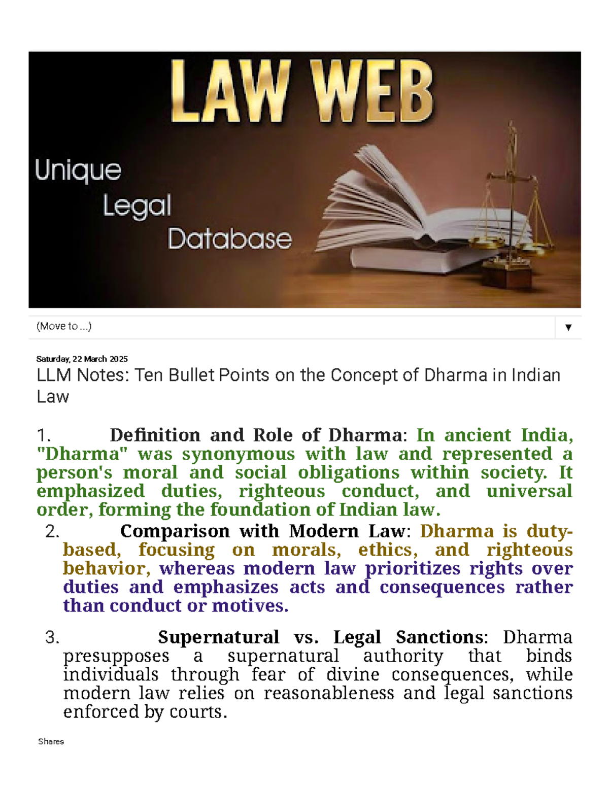 LLM Notes: Key Concepts of Dharma in Indian Law - Studocu