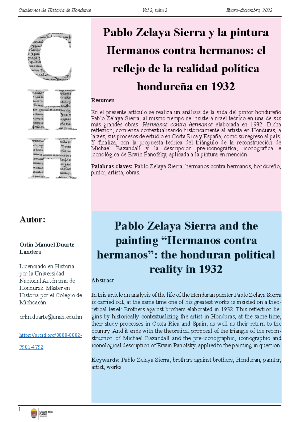 Análisis de Pablo Zelaya Sierra y su obra "Hermanos contra hermanos" (Historia) - Studocu