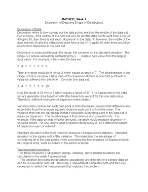 [Solved] Devry math 221 syllabus including ANOVA - Statistics for ...