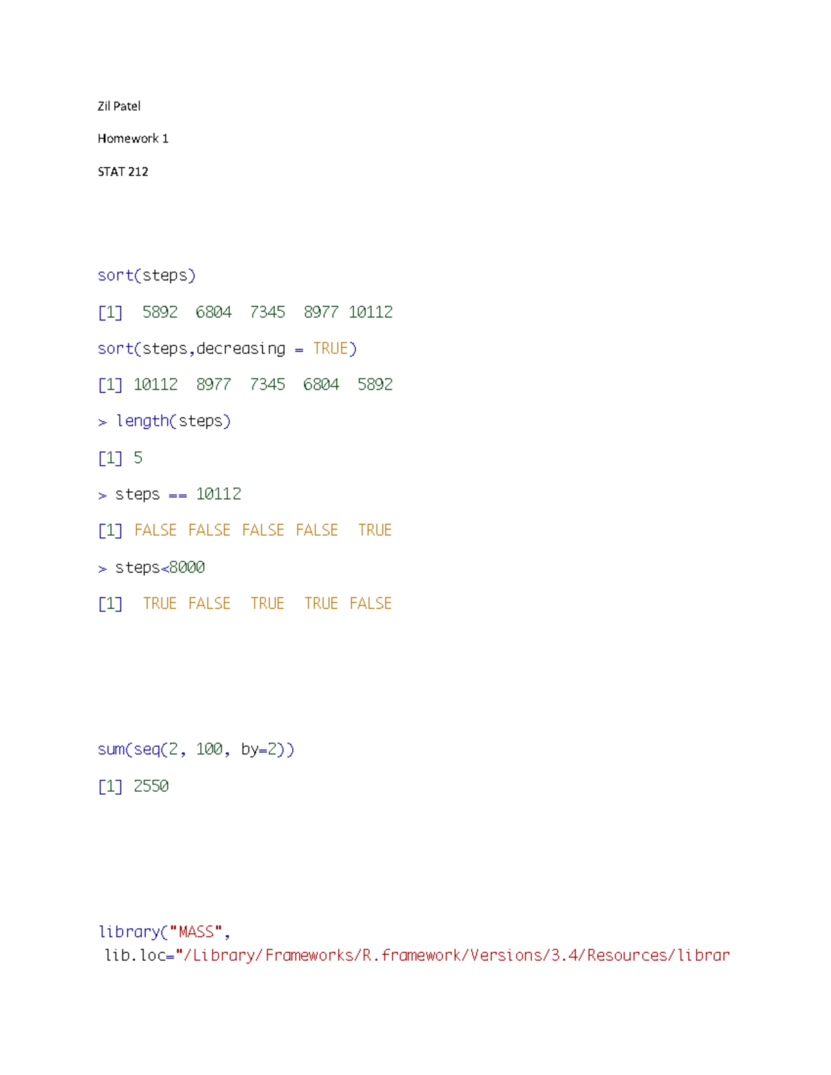 Zil Patel Biostat HW1 - homework 1 for STAT212 - Zil Patel Homework ...