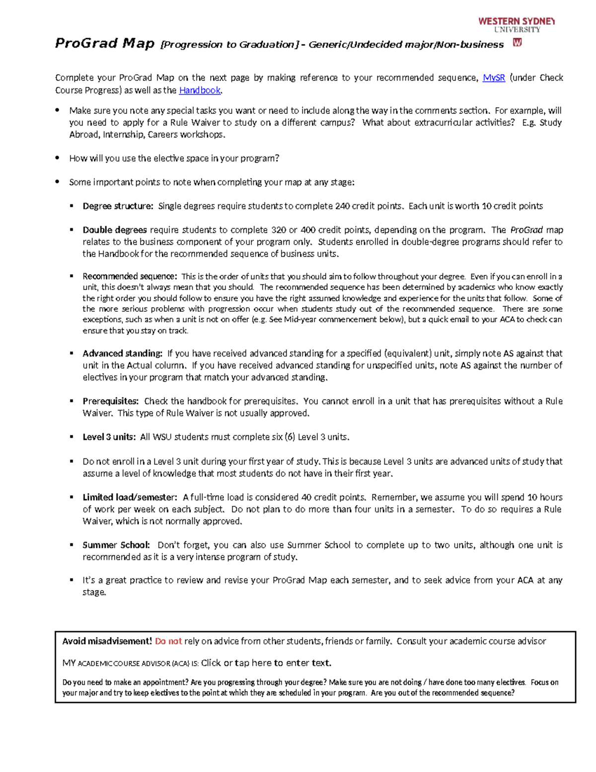 ProGrad Map Guide: Completing Your Degree Pathway Effectively - Studocu