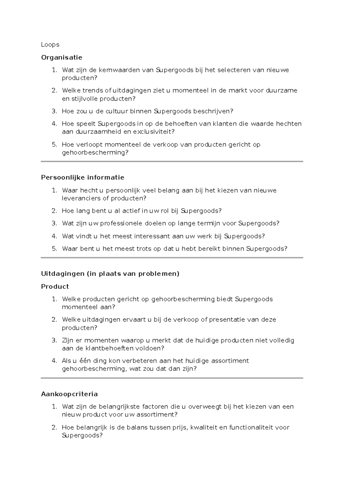 Oppag Fase van Producten: Kernwaarden, Trends en Aankoopcriteria - Studocu