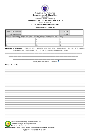 Validation Rating Sheet Final - SCALE-TYPE QUESTIONNAIRE FOR THE ...