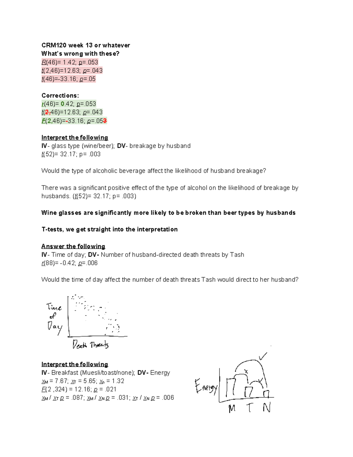 CRM120 WEEK 13 - i think this is a tutorial idk - CRM120 week 13 or whatever What’s wrong with ...