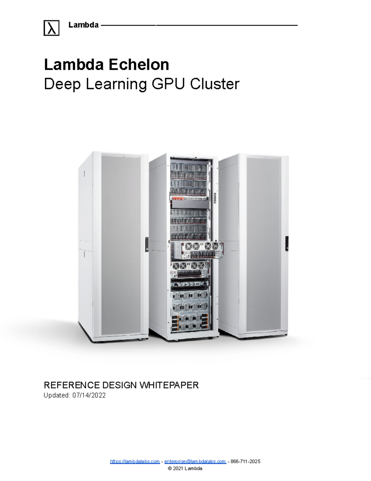 Lambda Echelon Deep Learning GPU Cluster Reference Design Whitepaper - Studocu