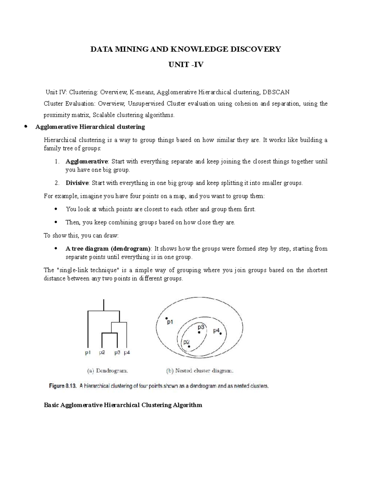 DM 4: Clustering Techniques and Evaluation Methods - Studocu