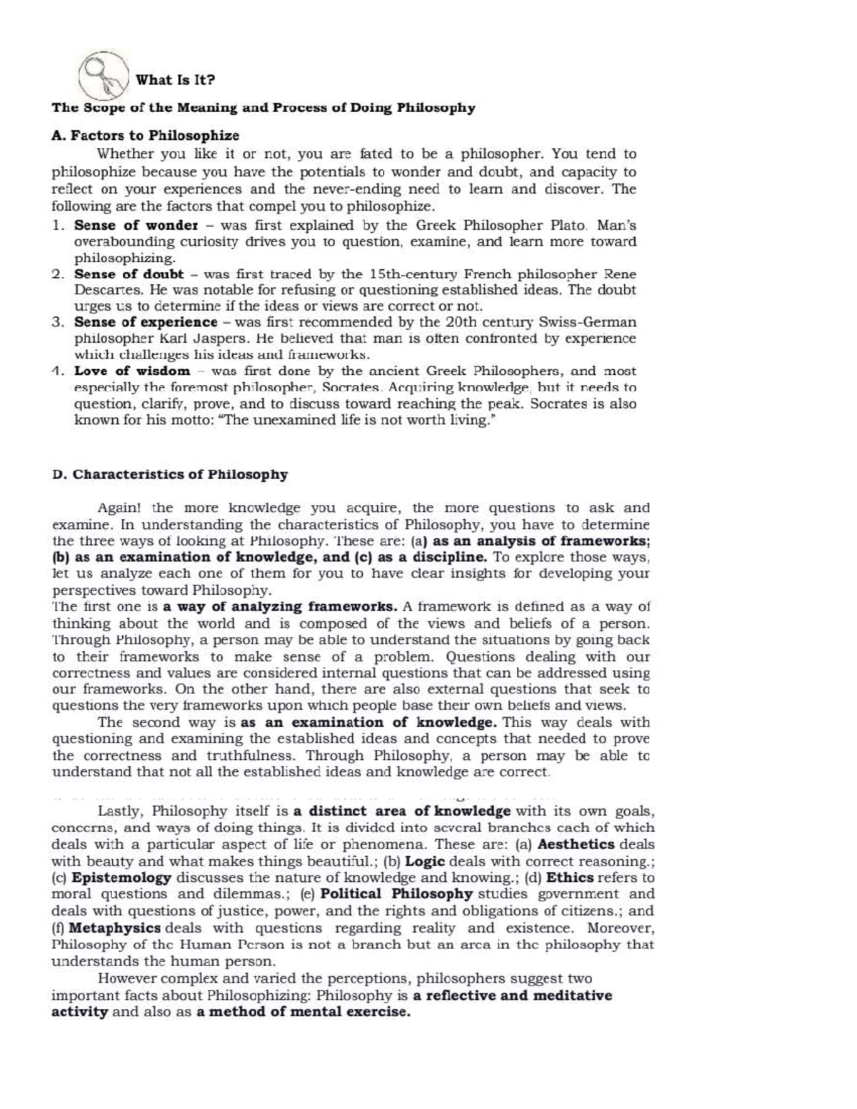 Understanding Philosophy: Factors, Characteristics, and Insights ...