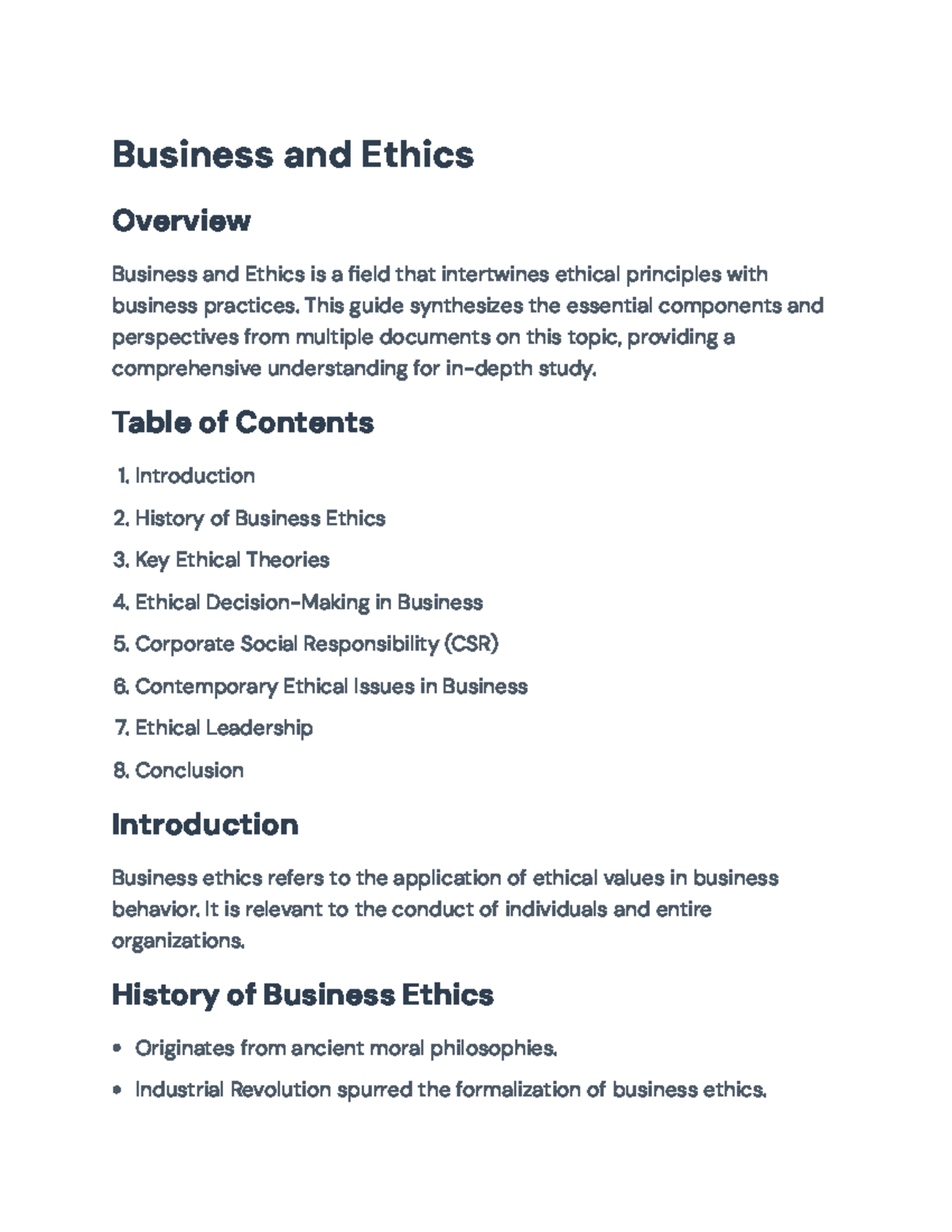 BUS 101: Business Ethics Overview Guide - Key Theories & Strategies ...