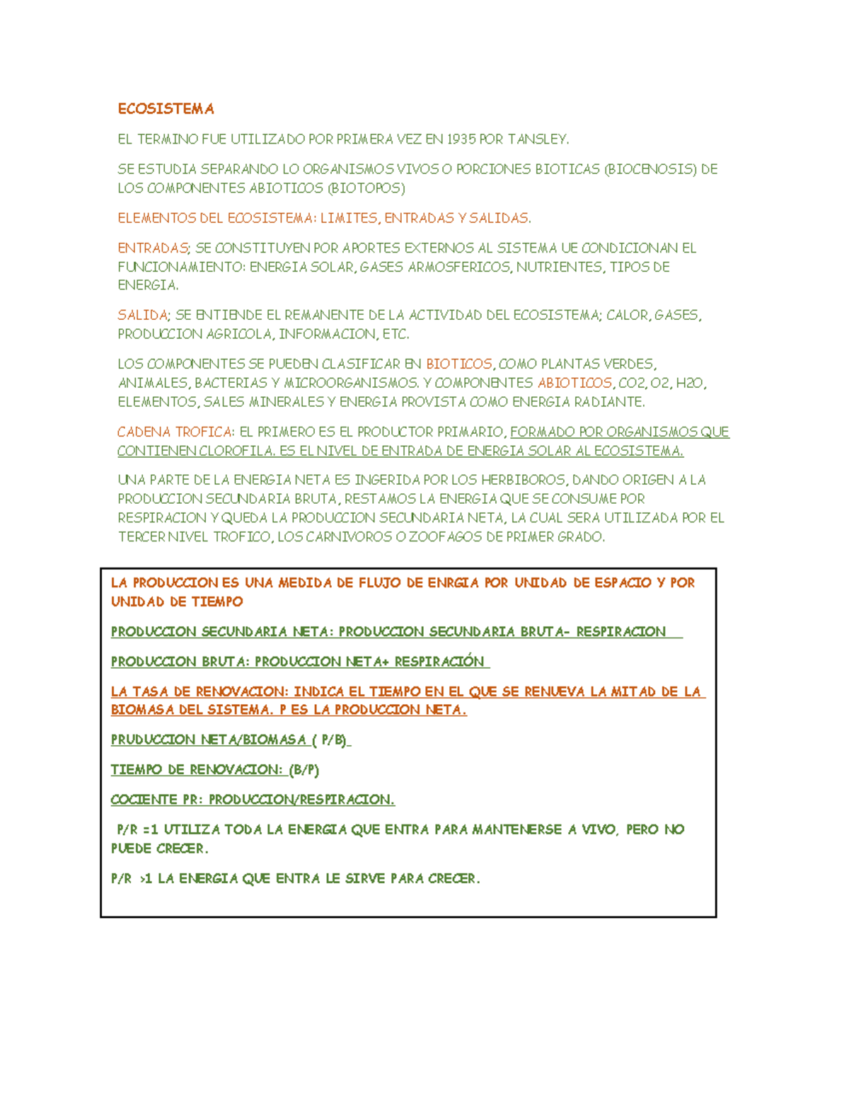ECOSISTEMA: Fundamentos Ecológicos y Estructura de Nichos (ECOS101 ...