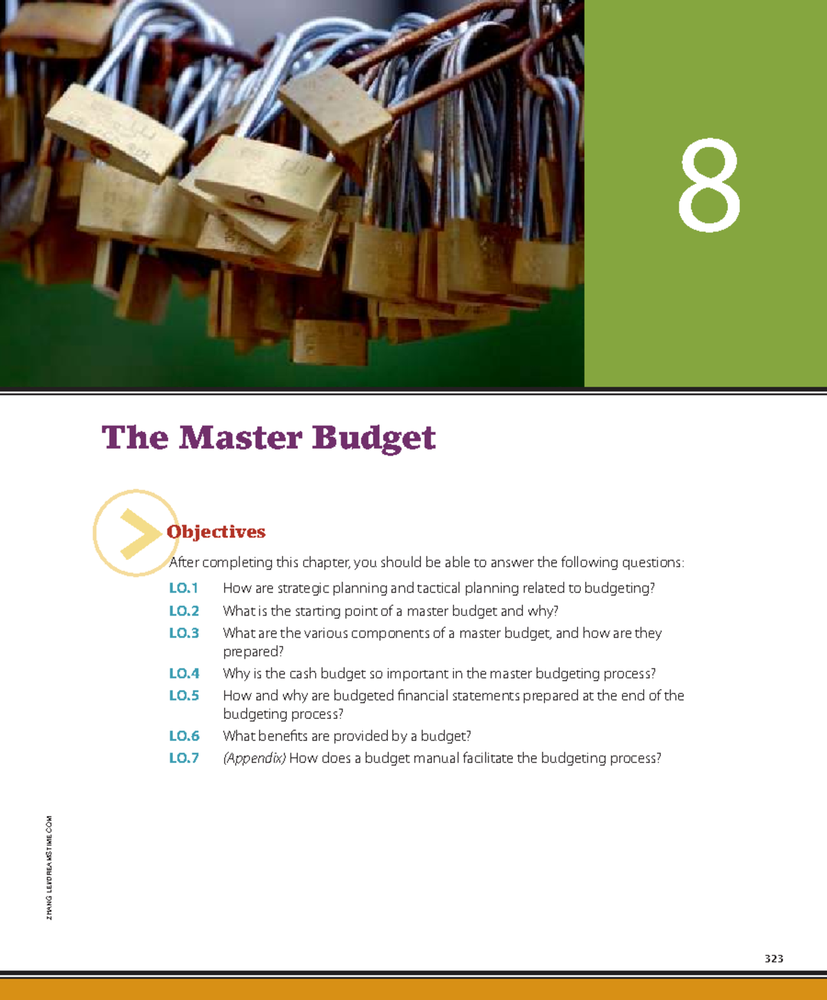 Chapter 8: The Master Budget Objectives and Processes (ACCT 101) - Studocu