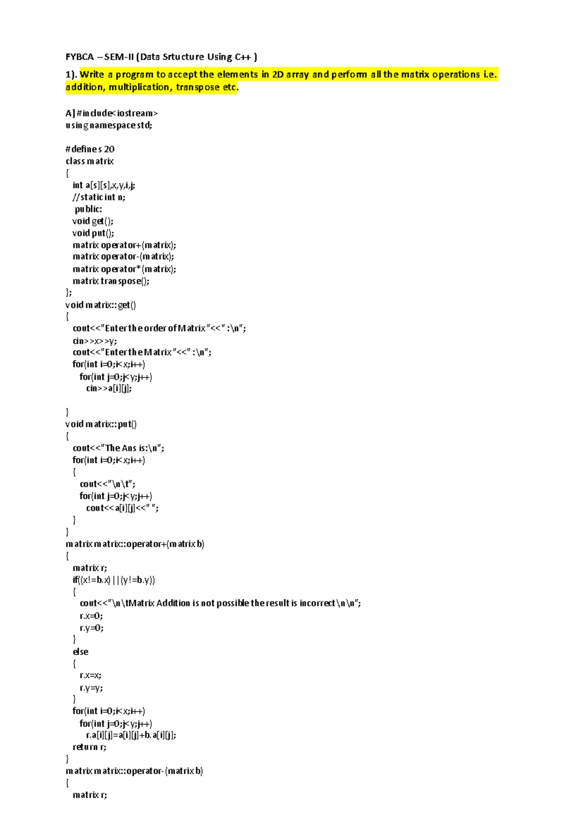 Fybca SEM-2 Computer Network Practical Notes - 1). Observe, Identify ...