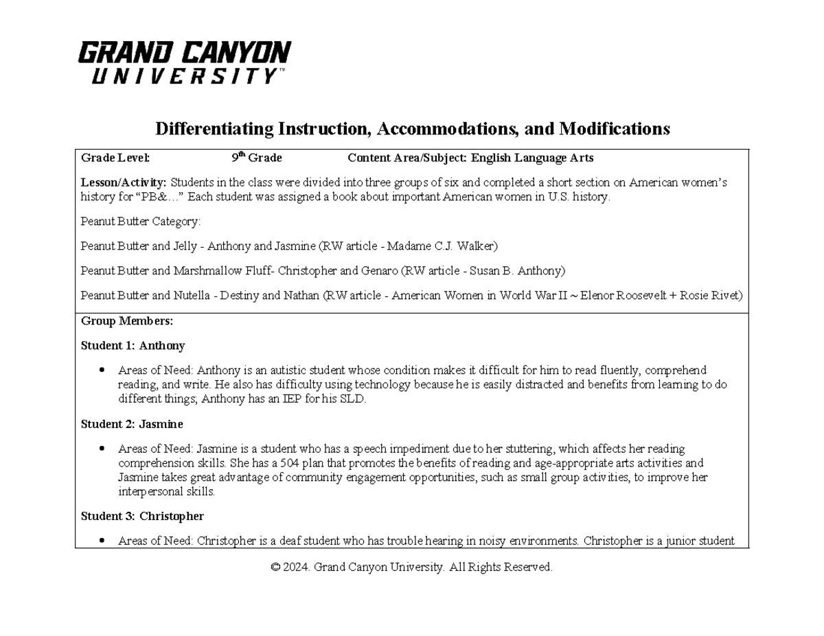 SPD-200-Differentiating Instruction Accommodations and Modifications ...