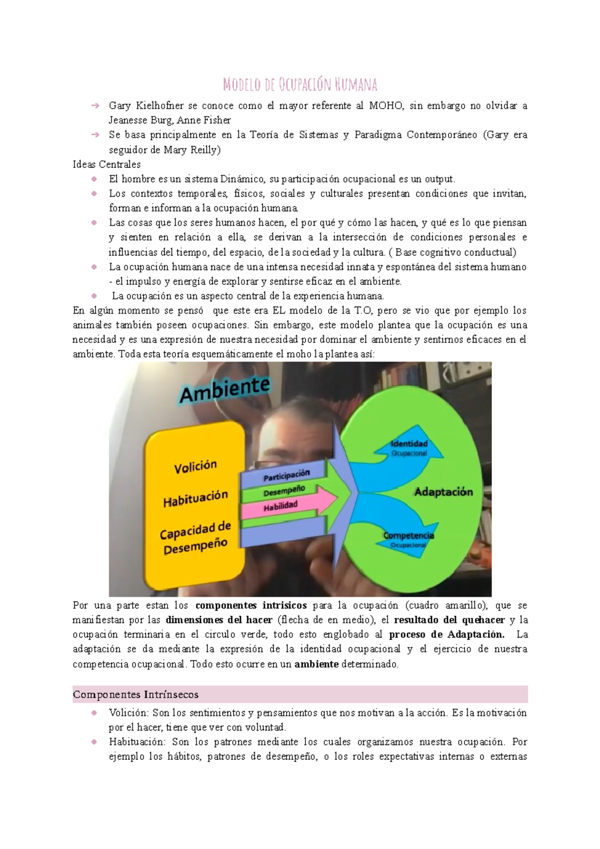 Clase 8 MOD. Ocupacion Humana MOHO - Modelo de Ocupación Humana Gary ...