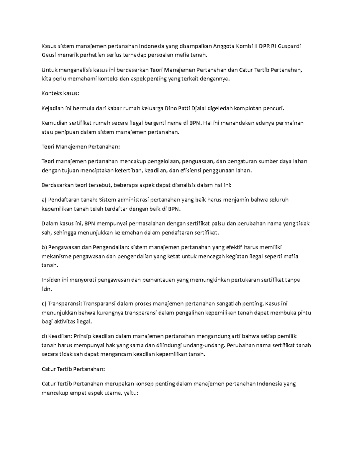 D5 Administrasi Pertanahan - Diskusi Administrasi Pertanahan diskusikan.. Bagaimanakah ...