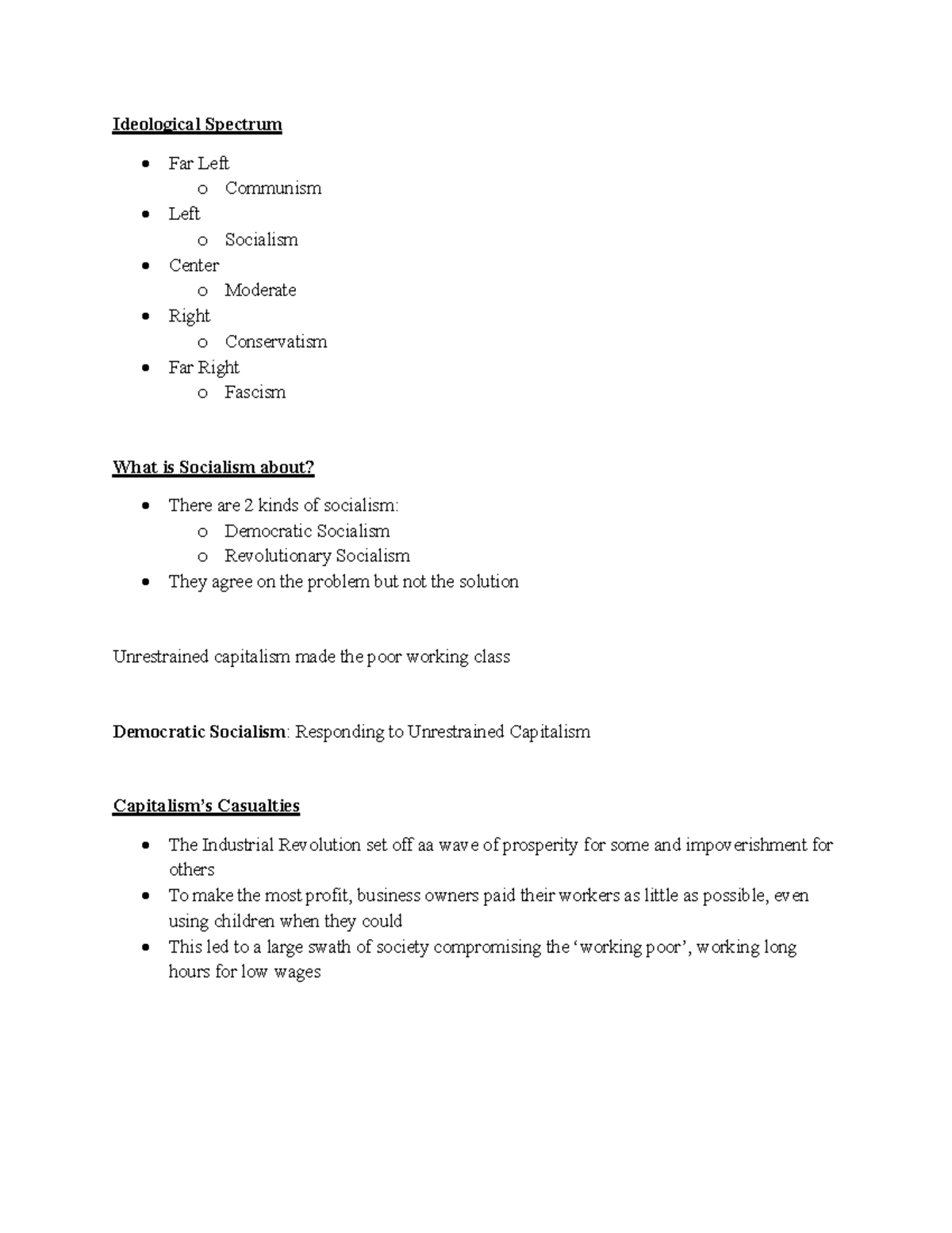 Political Science Notes: Socialism, Communism, and Economic Systems (PS ...