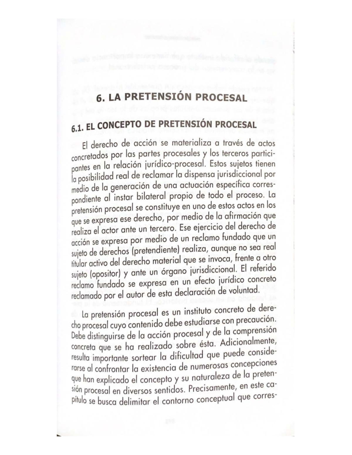 6. La Pretensión Procesal: Conceptos y Estructura Jurídica - Studocu