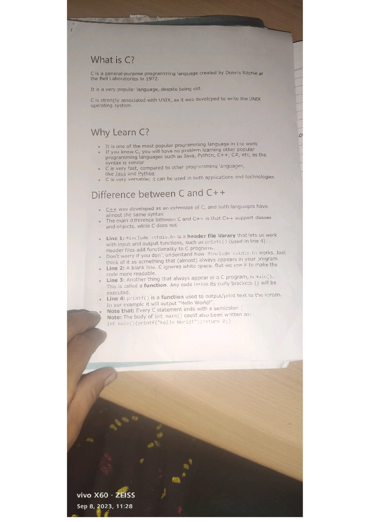 C Programming - 1st Sem B.Tech CSE Notes and Key Concepts - Studocu
