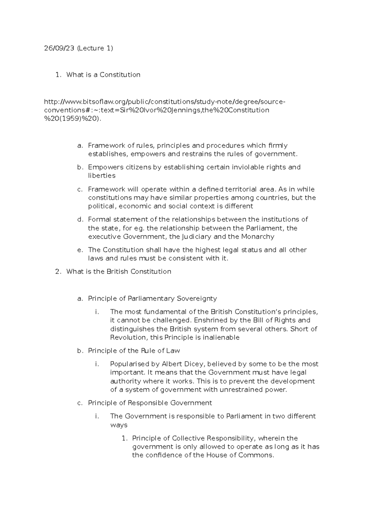 (Public Law 101) Lecture 1: Understanding the Constitution and Its ...