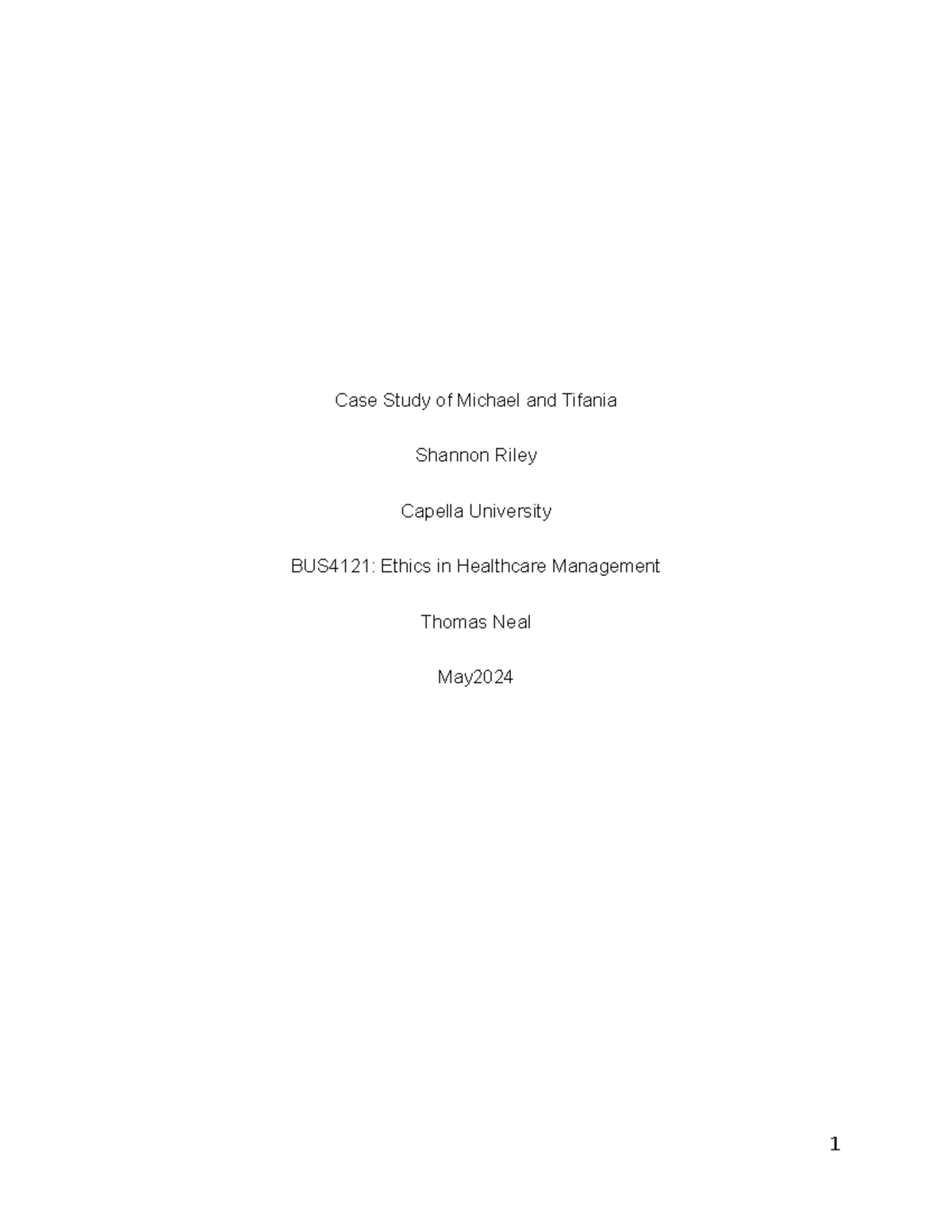 Case Study: Ethical Dilemmas in Healthcare for BUS4121 - Studocu
