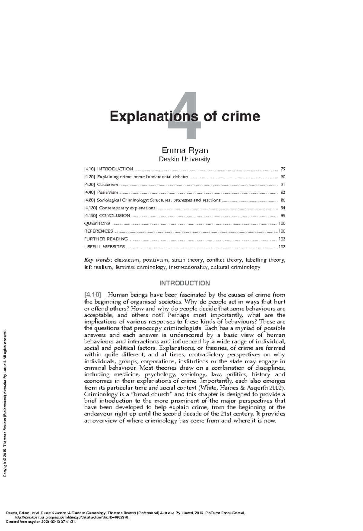 Crime & Justice A Guide to Criminology - (4 Explanations of crime) - 4 ...