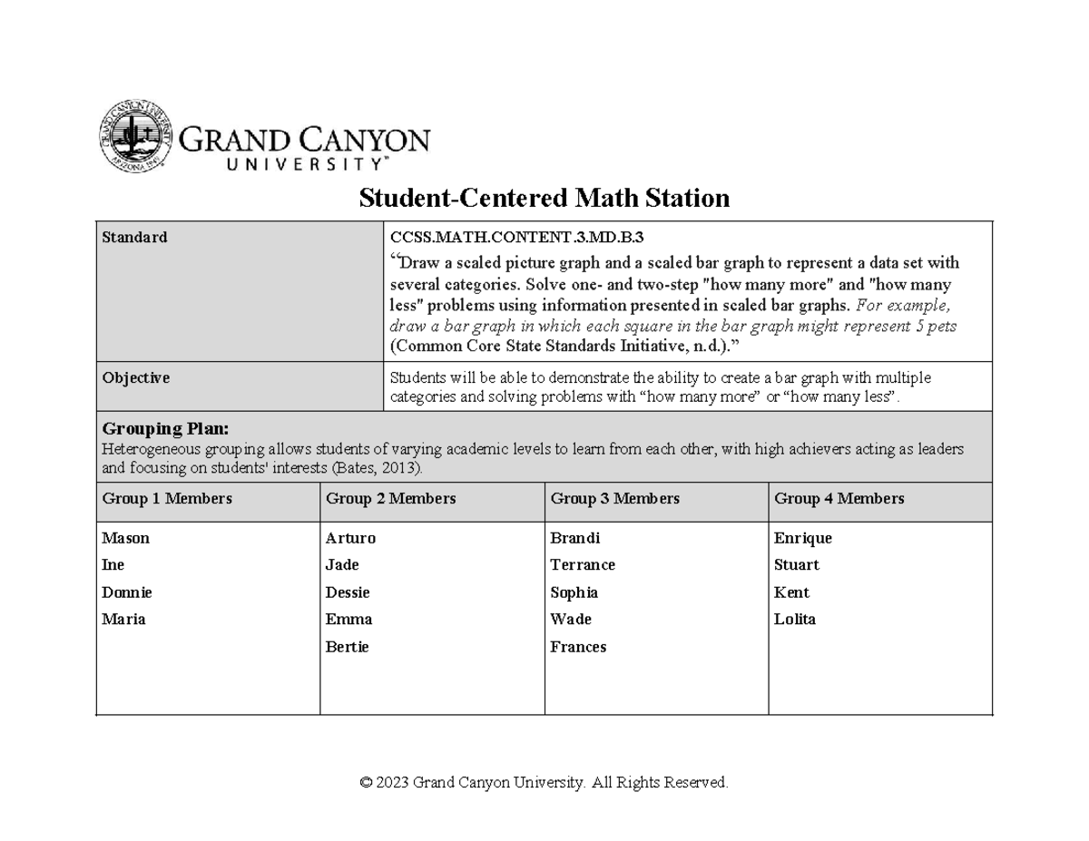 Brewster ELM 560 Final Exam: Student-Centered Math Stations Guide - Studocu