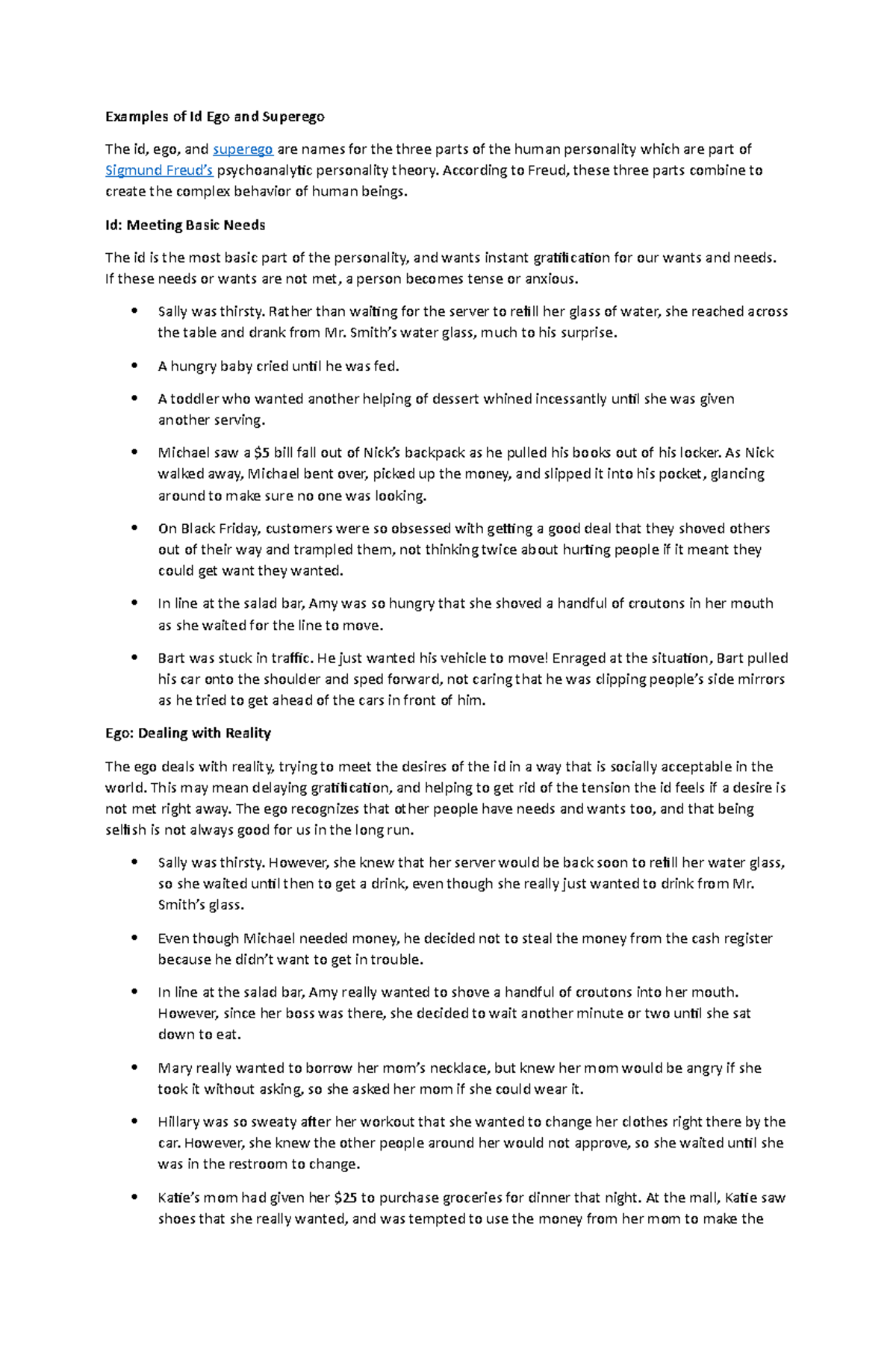 337860371 Examples of Id Ego and Superego - Examples of Id Ego and ...