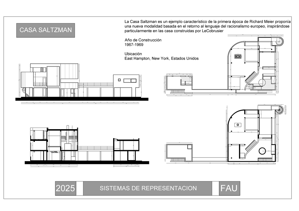 FAU - Casa Saltzman: An Early Work of Richard Meier Explained - Studocu
