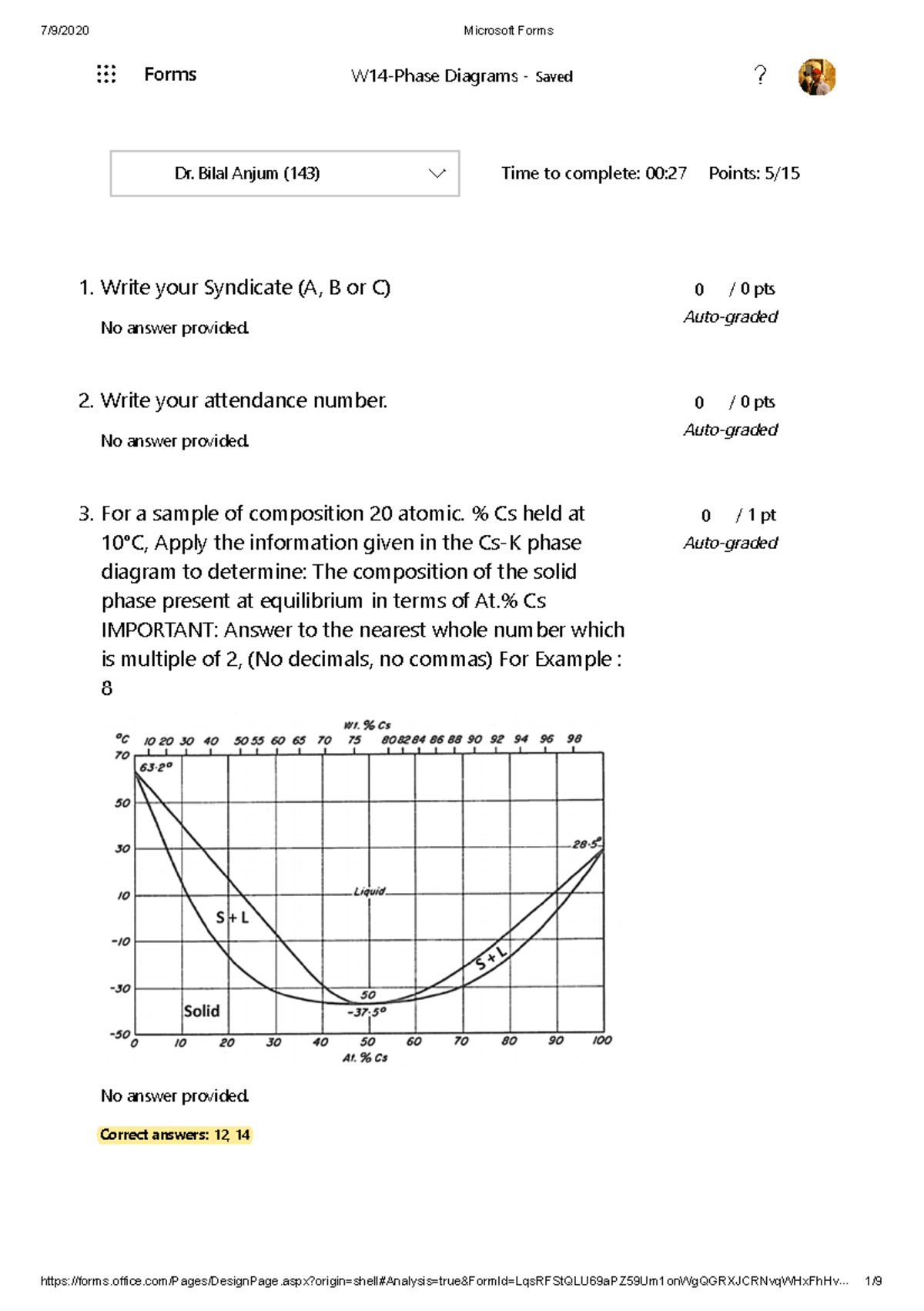 Phase Diagrams Solution 1 - Forms W14-Phase Diagrams- Saved DA D . Bil ...