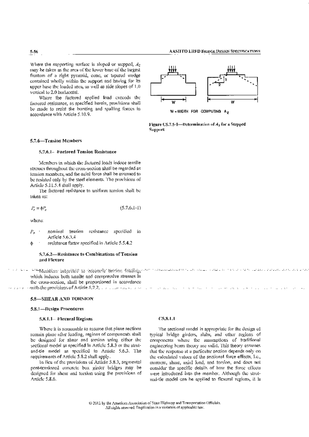 Aashto shear - Advanced Structural Concrete - Studocu