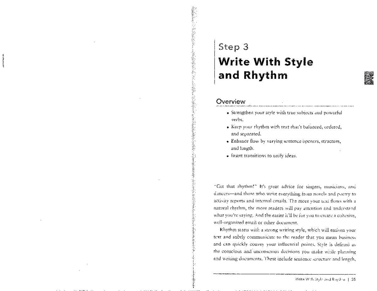 Effective Writing Techniques: Style and Rhythm Enhancement (ENG101 ...