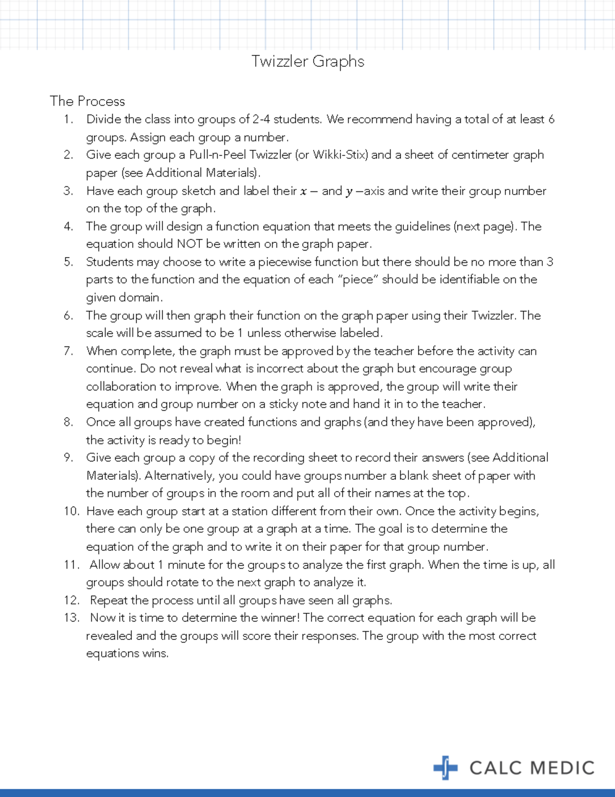 Review 3 - helpful for preparing AP Precalculus - Twizzler Graphs The ...