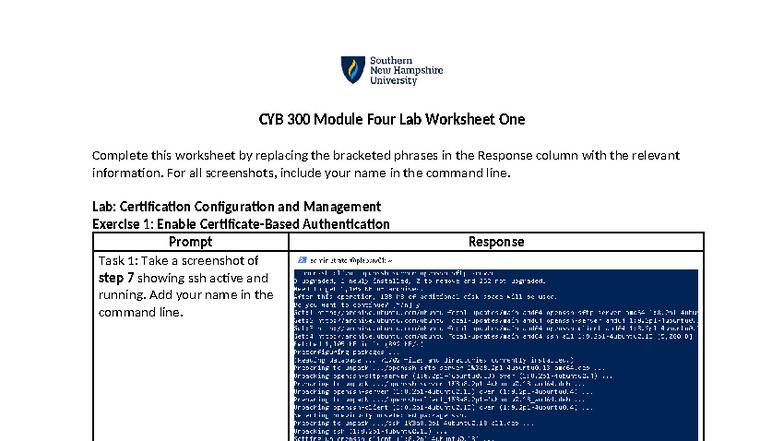 CYB 300 Module Four Lab Worksheet One Brian Braxton - CYB 300 Module ...