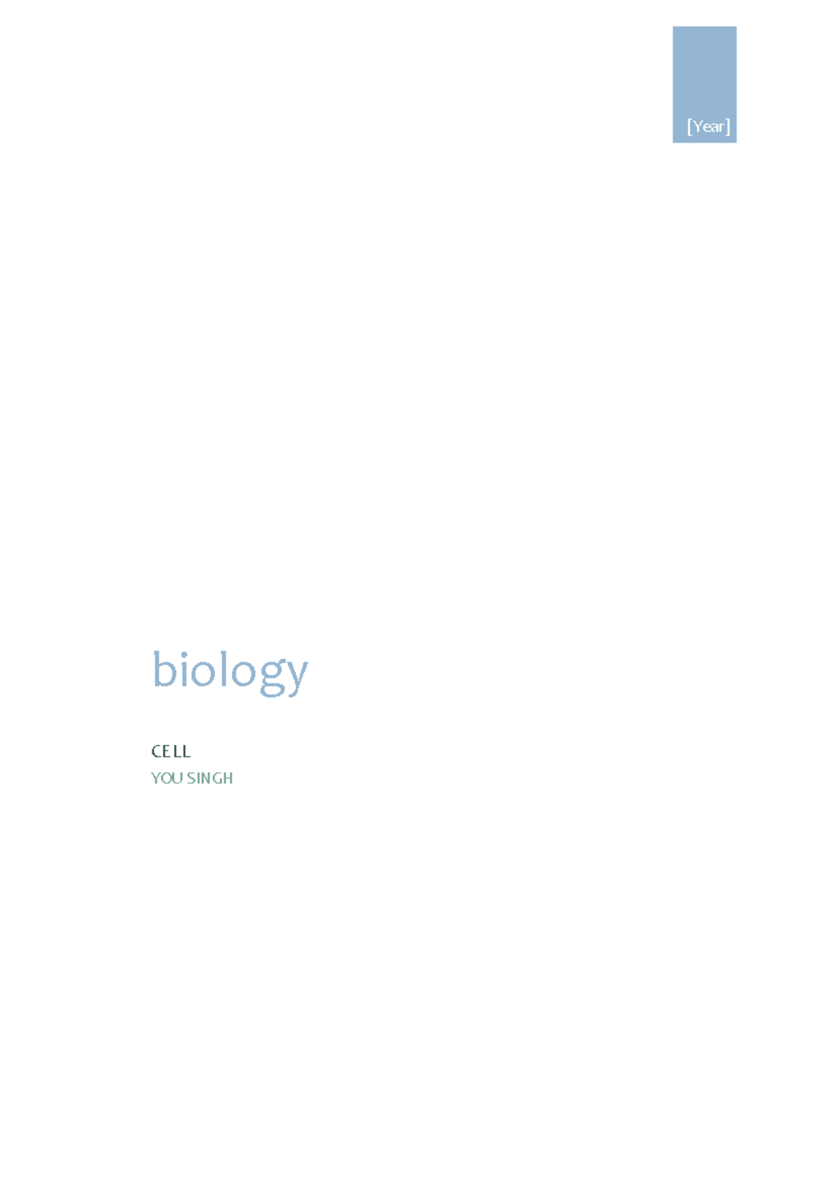 Cell Biology Study Guide: Key Concepts and Structures (BIO 3182217 ...