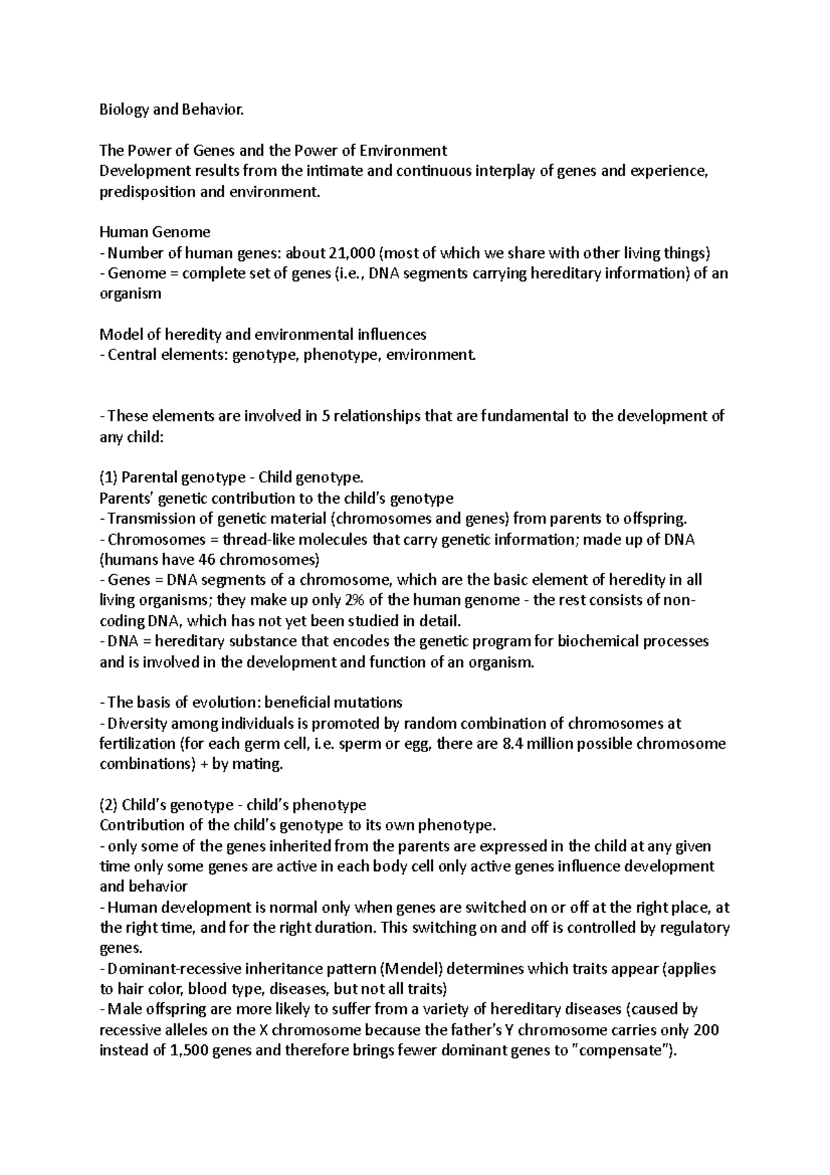 Biology and Behavior - Psychology - Biology and Behavior. The Power of ...
