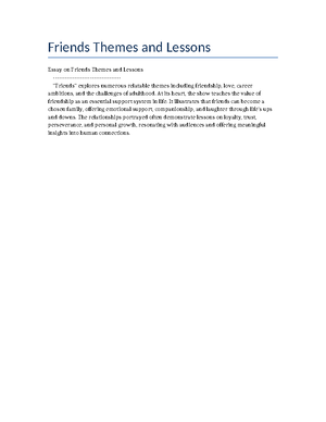 Friends Characters - Friends Characters Essay on Friends Characters ...