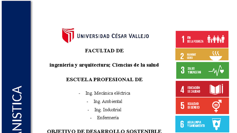 Trabajo ODS: Estrategias Sostenibles para el Agua en Chiclayo - Studocu