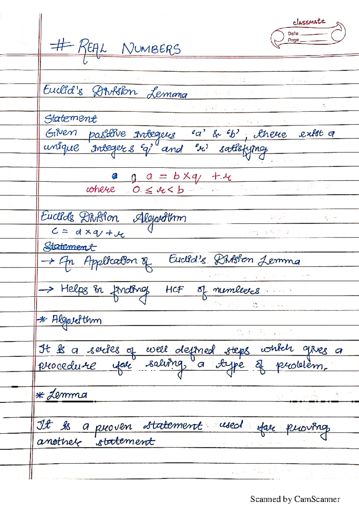 REAL NUMBERS: Understanding Divisions, HCF, and Rationality Explored ...