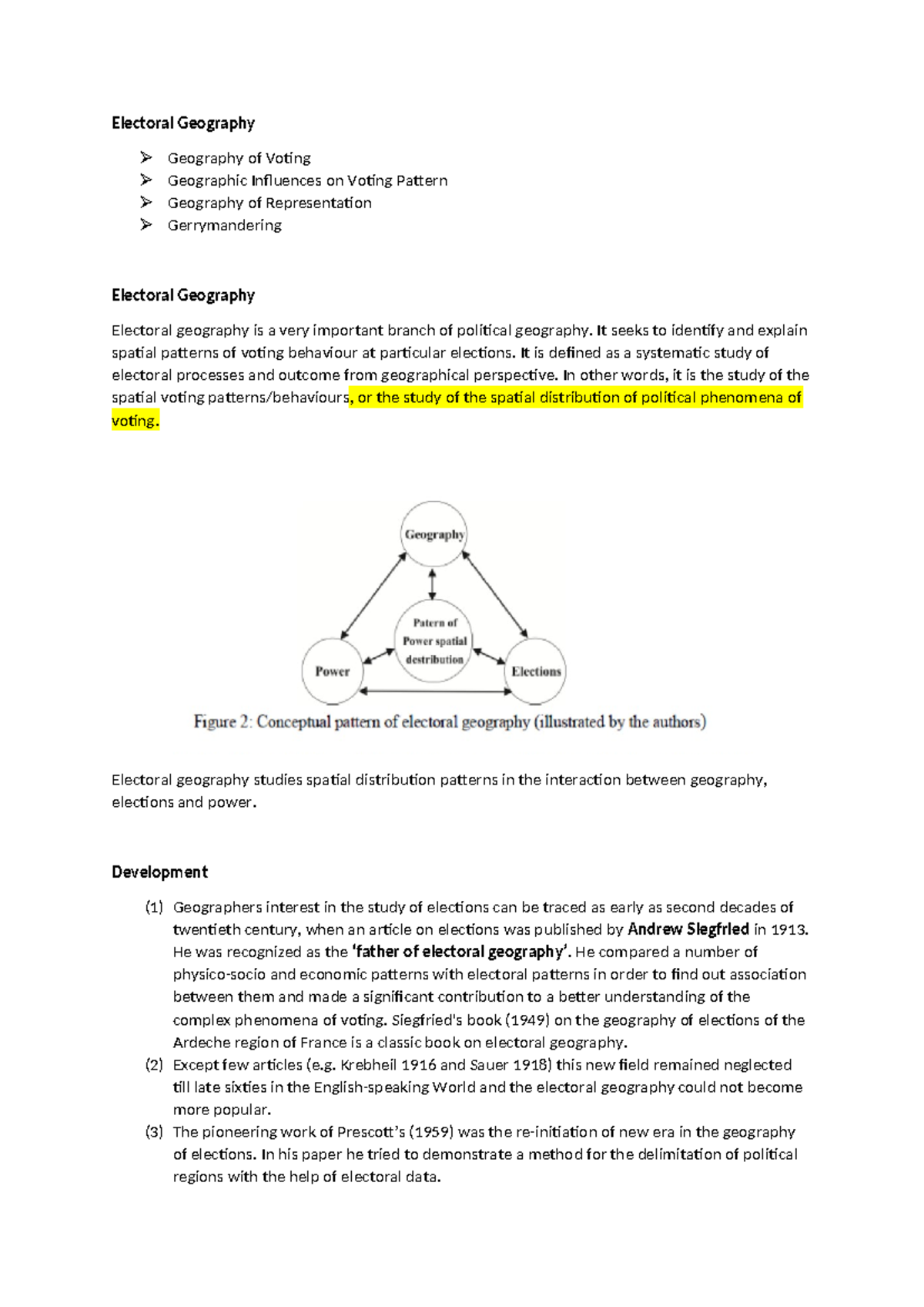 Unit 3: Electoral Geography and Voting Patterns Analysis - Studocu