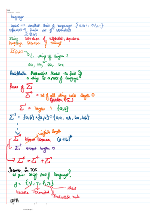 Theory of Computation Neso notes - Studocu