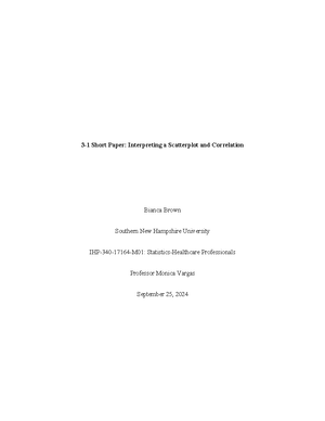 4-2 Short Paper Confidence Intervals - 4-2 Short Paper: Confidence ...