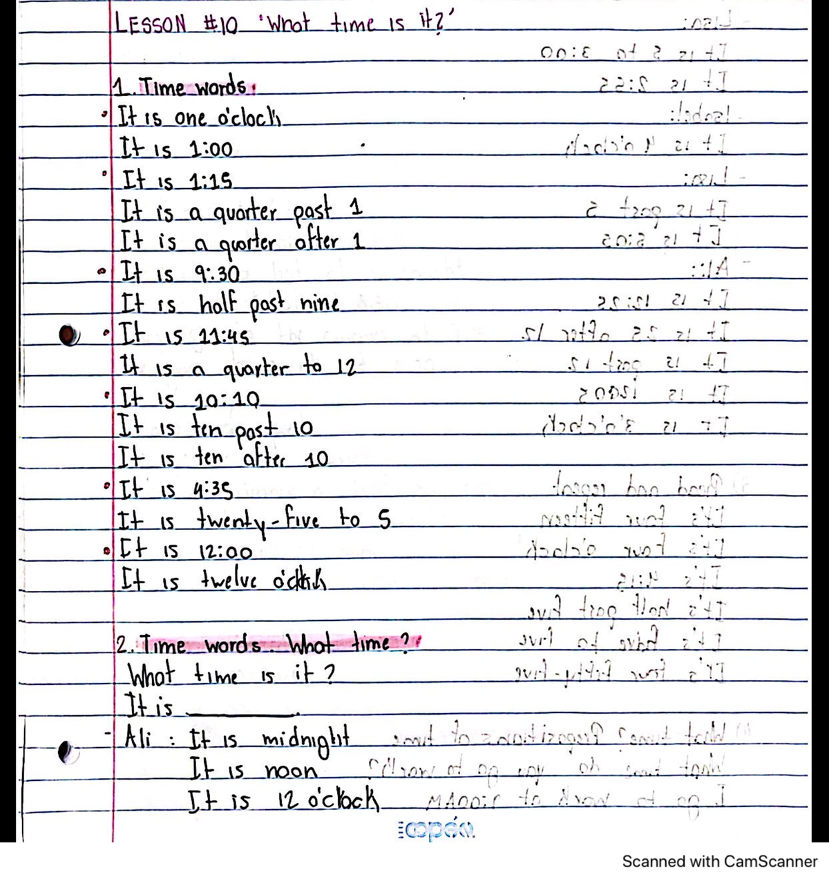Mejia Dicxy U3T2a37 - Lesson on Time Words and Daily Routines - Studocu