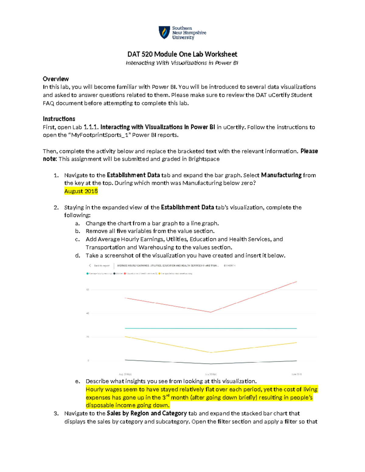 DAT 520 Module One Lab - DAT 520 Module One Lab Worksheet Interacting ...