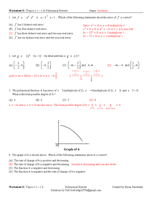 AP Pre Calc 1.12 Homework - 1 Translations of Functions AP Precalculus ...
