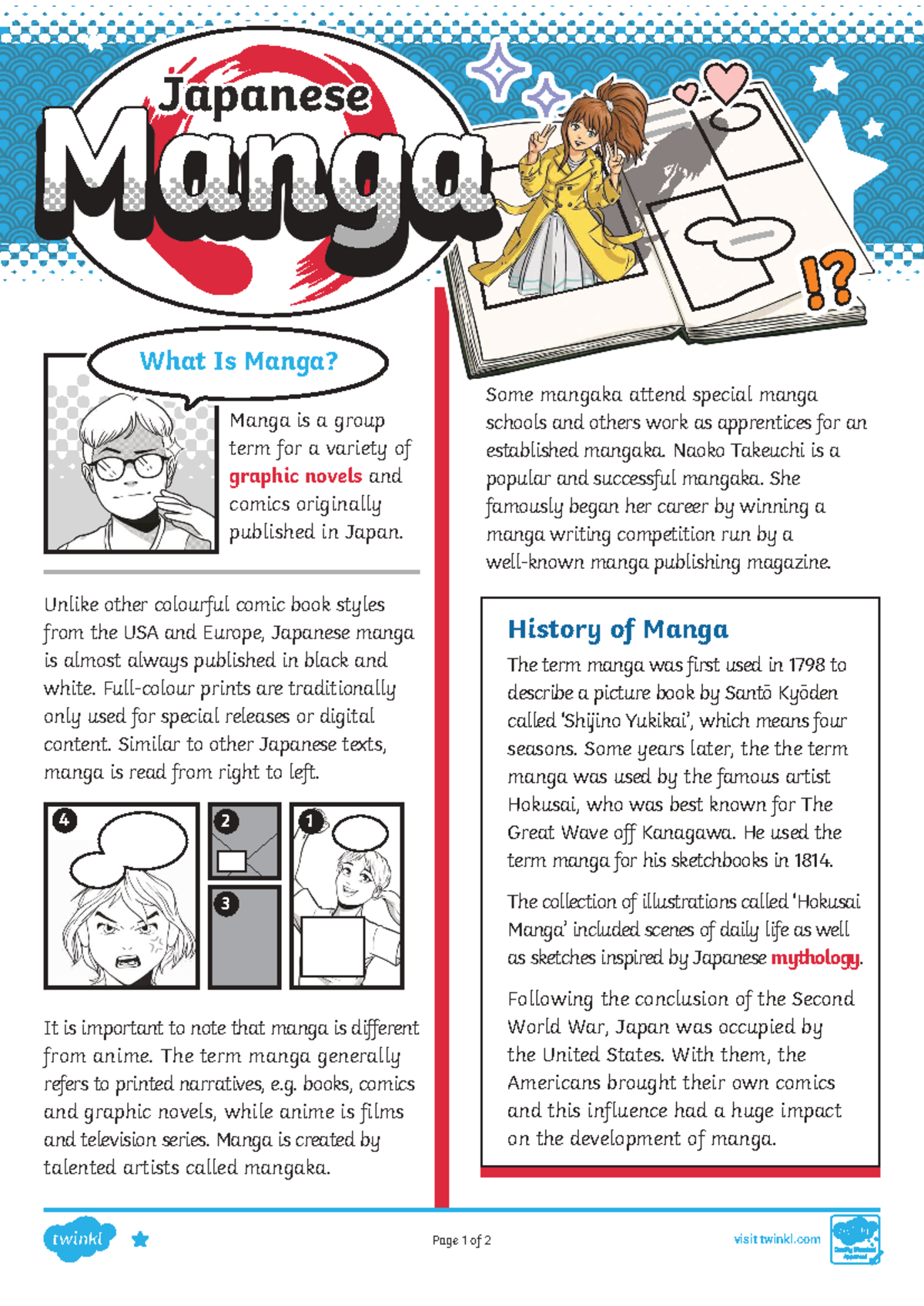 Manga Japanese (漫画): Understanding Its History and Types - Studocu